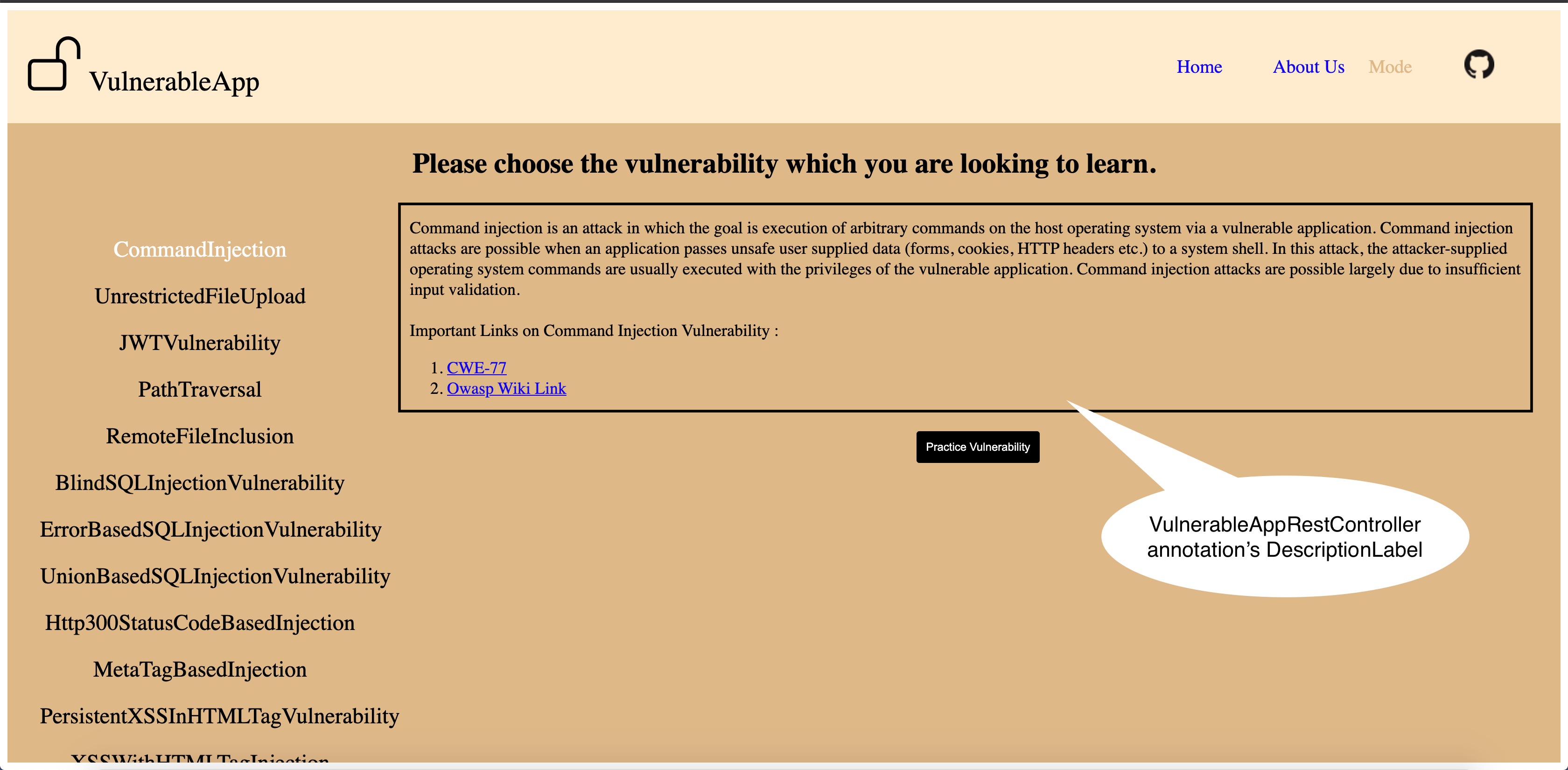Design Documentation Vulnerable App